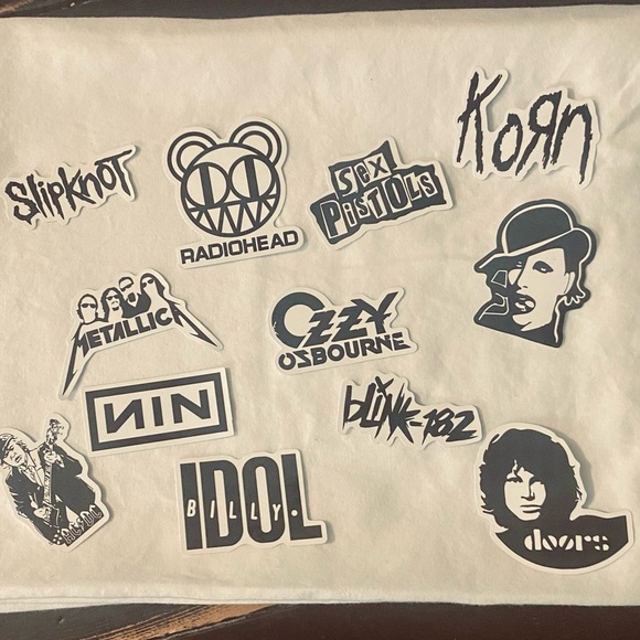 Design | Rock Band Sticker Set 12 Pc | Poshmark